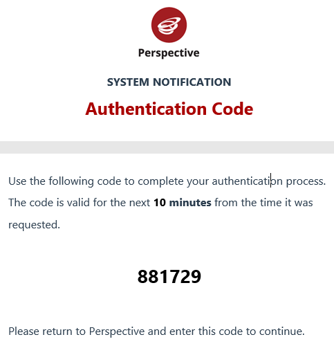 Two-Factor Authentication – Perspective Lite